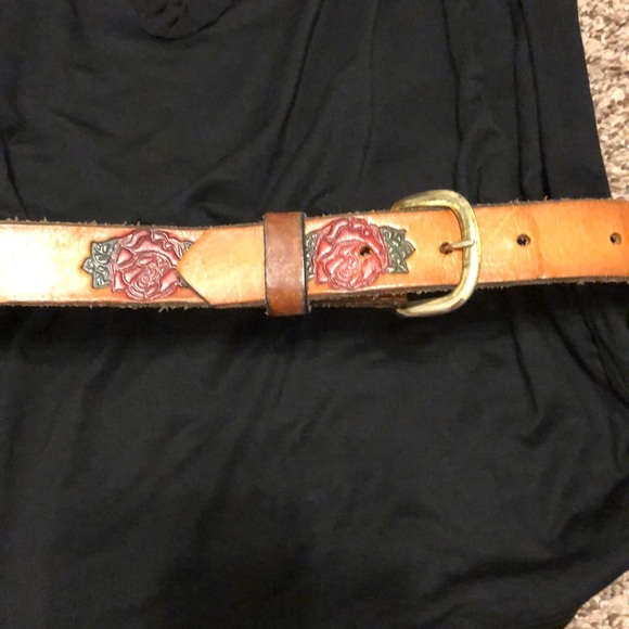 Accessories | Leather Hand Painted Belt | Poshmark